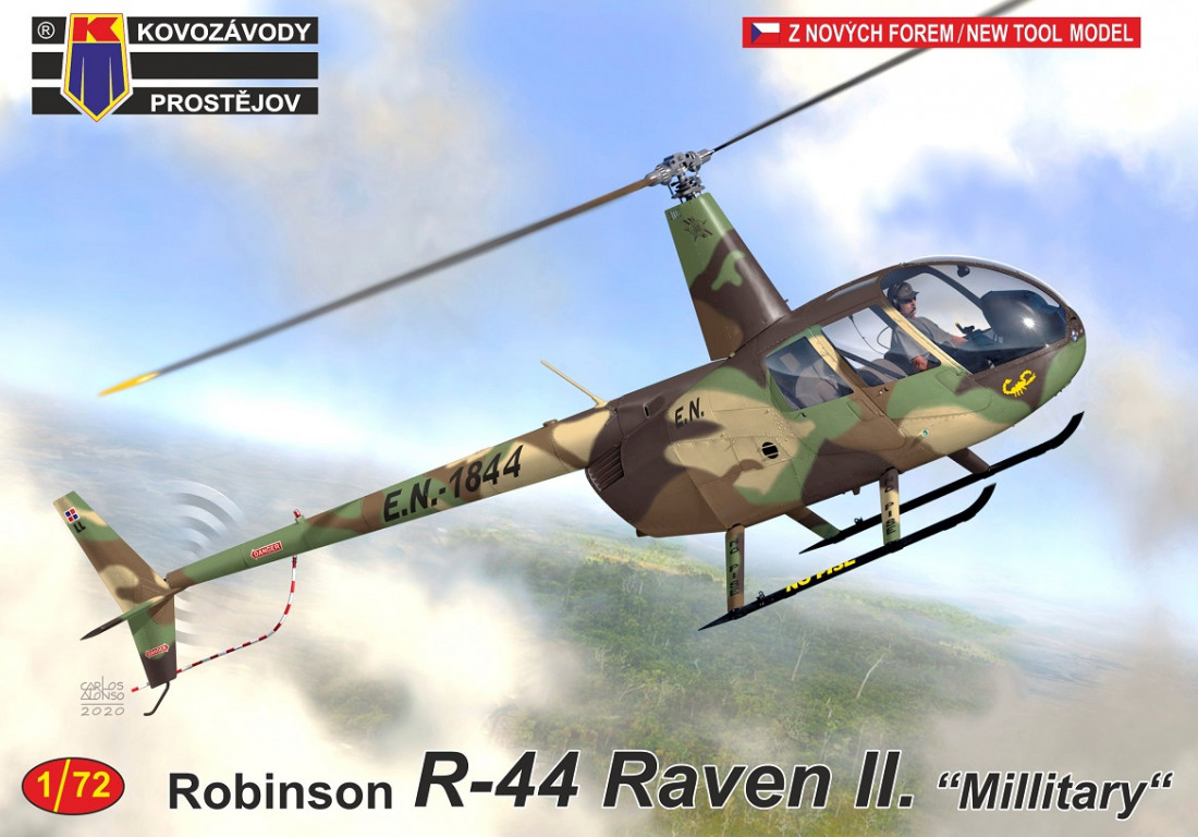 Kovozávody Prostějov 1:72 Robinson R44 Raven II „Military“ KPM0216