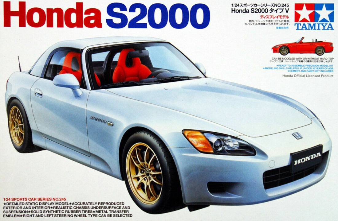 Tamiya 1:24 Honda S2000 (2001 Version) 24245