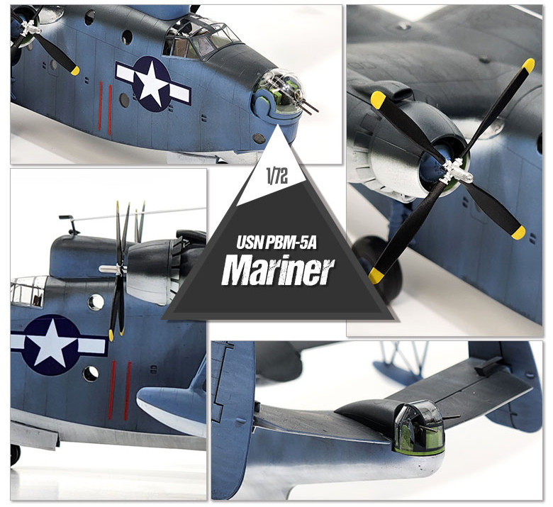 Academy 1:72 USN Martin PBM-5A Mariner Flying Boat 12586